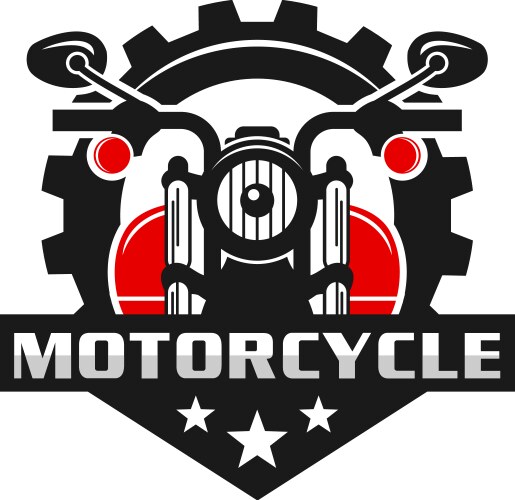 Motorcycle and wing logo Royalty Free Vector Image