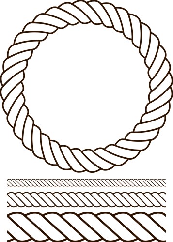 Rope bundle Royalty Free Vector Image - VectorStock