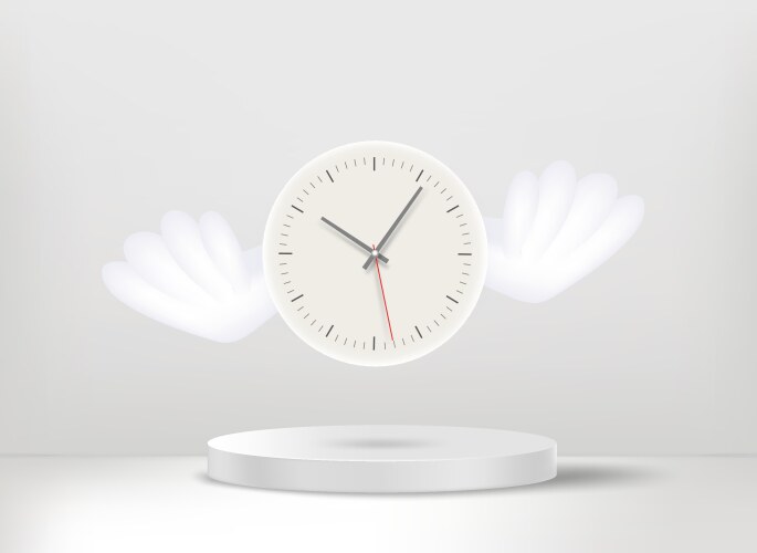 Clock with Wings Vector Images (over 1,100)