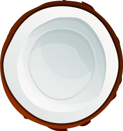 Coconut detailed icon Royalty Free Vector Image
