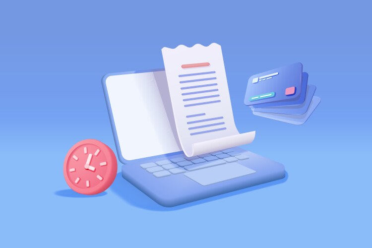 Electronic Invoice Vector Images (over 3,400)