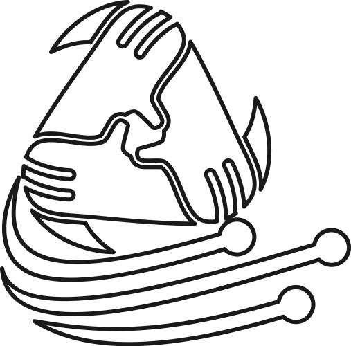 Time hand rotation commitment teamwork together Vector Image