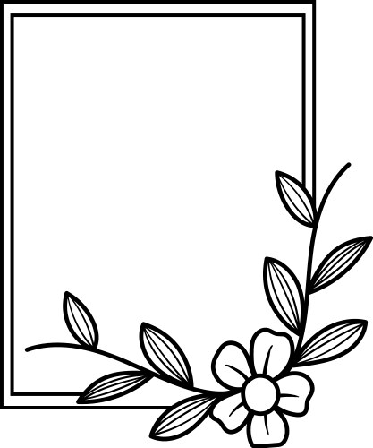 Rose line graphic design template isolated Vector Image