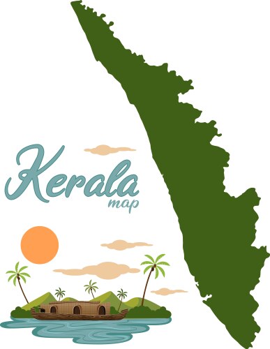 Kerala Outline Map Vector Images (92)
