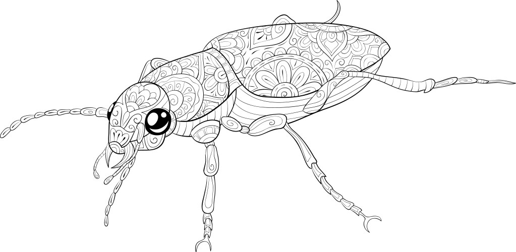 Mandala Insect Coloring Page Vector Images (over 150)