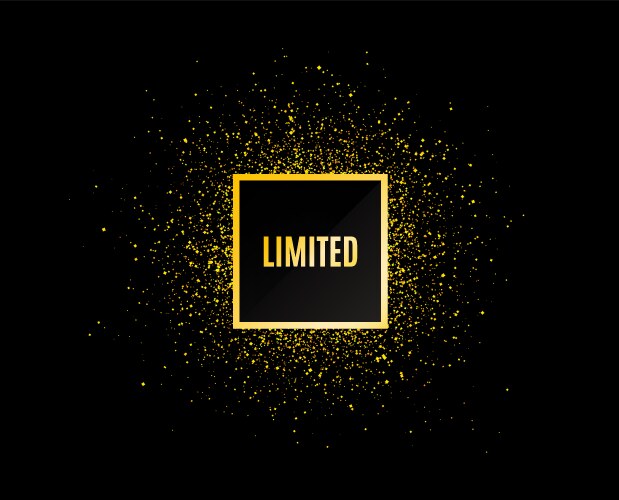 Limited quantities symbol special offer sign Vector Image