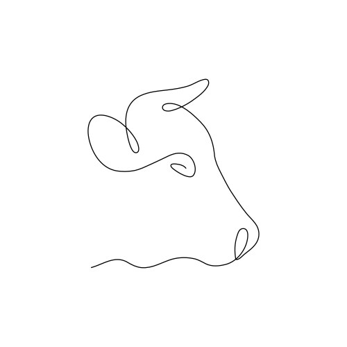 Cow Line Drawing Vector Images (over 7,100)
