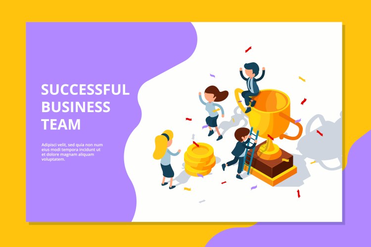 Business winner man win competition manager Vector Image