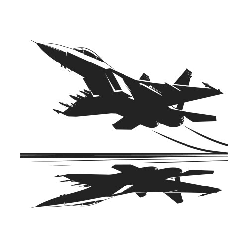 Jet fighter Royalty Free Vector Image - VectorStock
