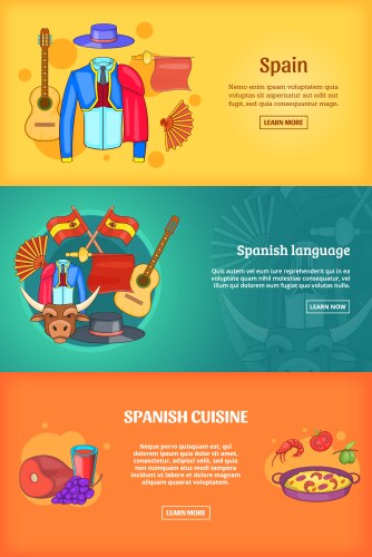 Tourist map spain travel Royalty Free Vector Image