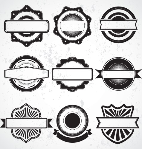 Thirty blank labels Royalty Free Vector Image - VectorStock