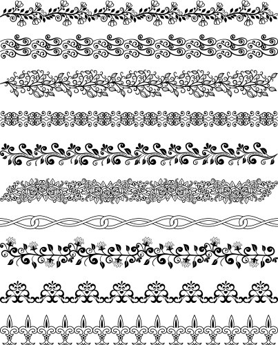 Flower Margin Vector Images (over 540)