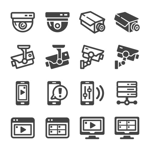 Dslr camera function icon Royalty Free Vector Image