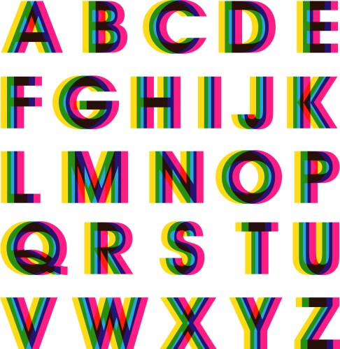 Colorful Alphabet Vector Images (over 230,000)