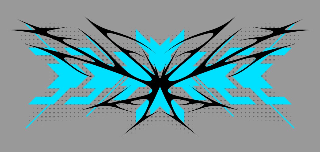 Tribal Cyber Sigil Frame Royalty Free Vector Image