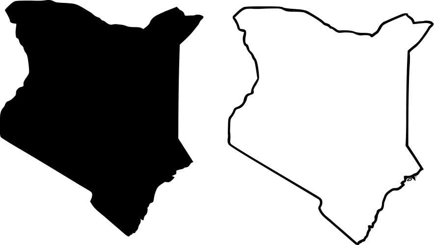 Iraq country map silhouette and outlines Vector Image