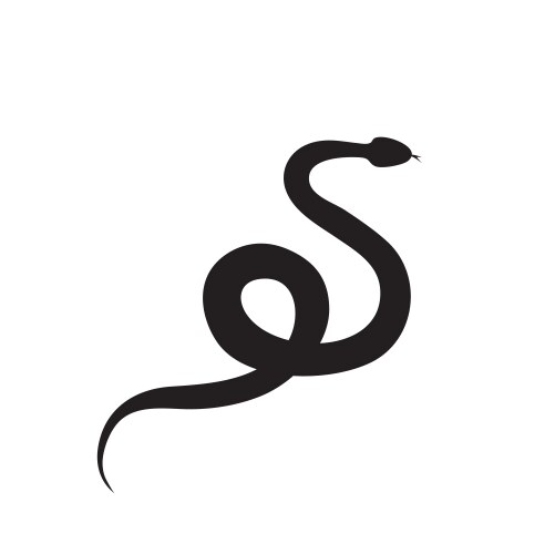 Snake icon viper symbol serpent sign anaconda Vector Image