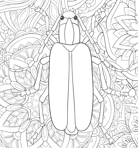 Mandala Insect Coloring Page Vector Images (over 150)