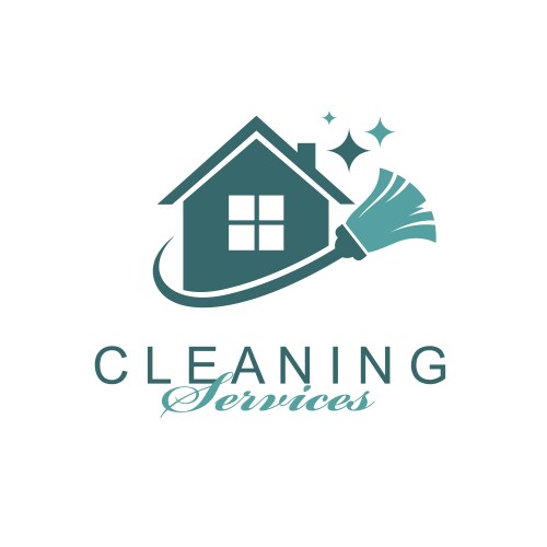 Cleaning company logo design Royalty Free Vector Image