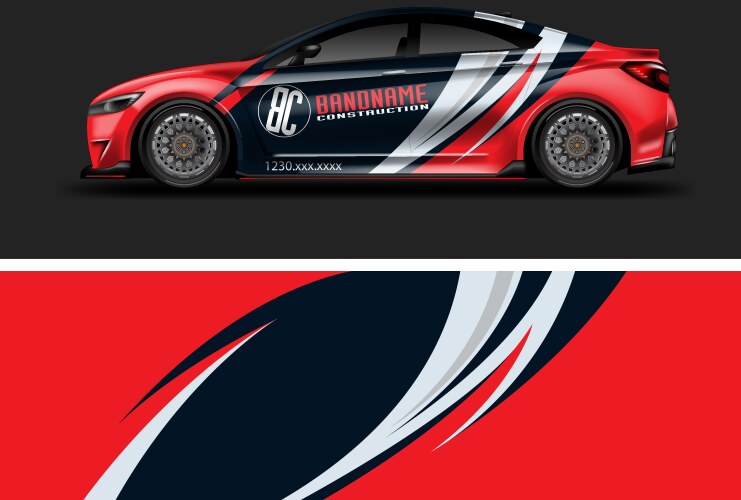 I will design professional car wrap vinyl Vector Image