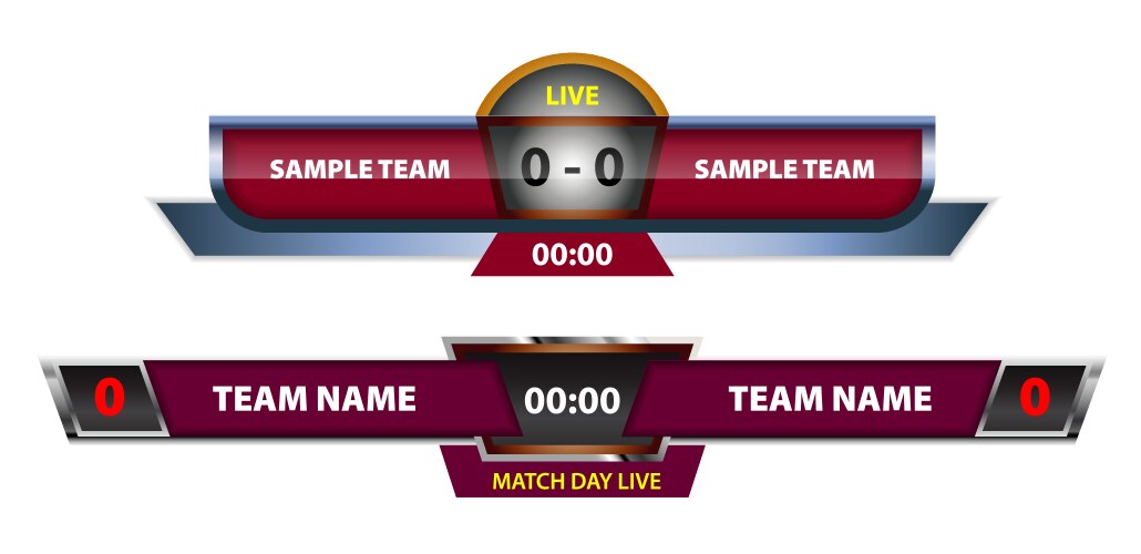 Cricket scoreboard Vector Images & Graphics for Commercial Use ...
