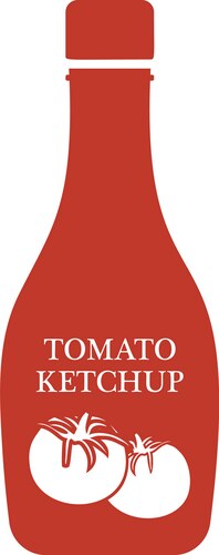 Tomato ketchup sign Royalty Free Vector Image - VectorStock