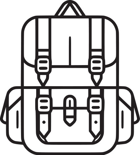 Backpack Royalty Free Vector Image - VectorStock