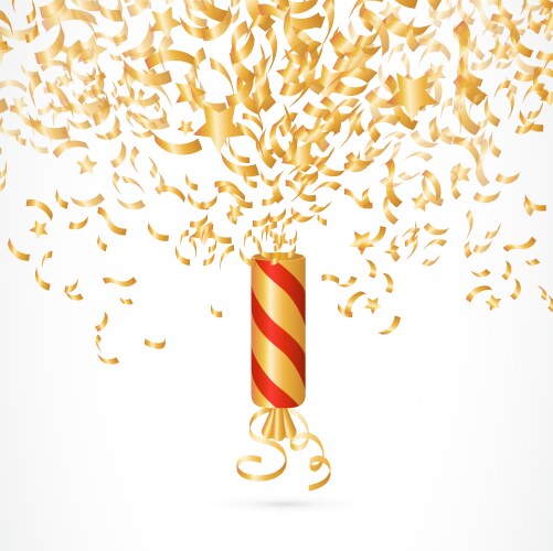 Christmas cracker in cold gradient spectrum Vector Image