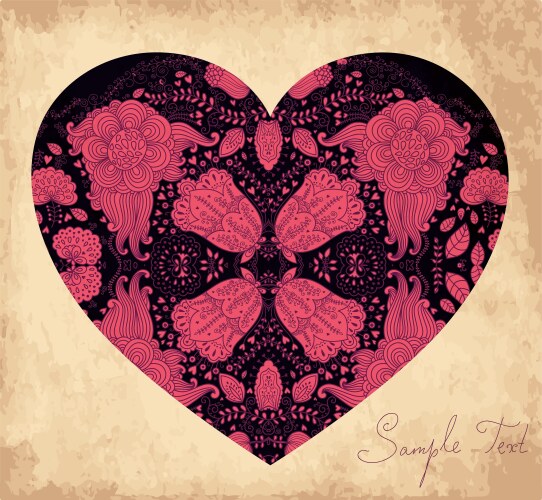 Red heart Royalty Free Vector Image - VectorStock