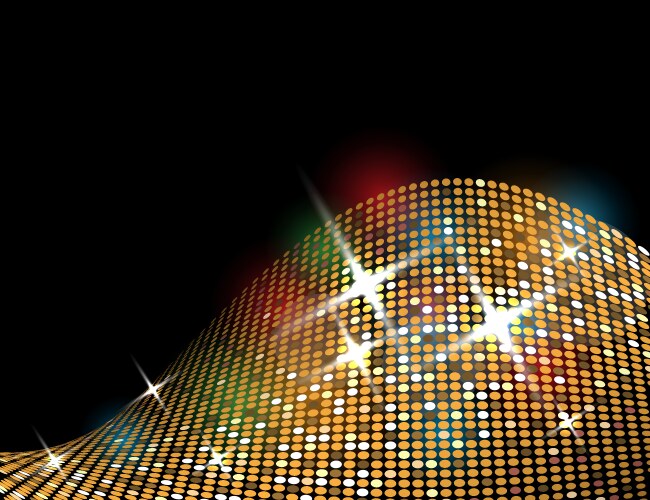 Abstract disco light stars background Royalty Free Vector