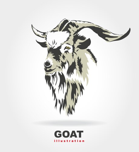 Head of goat Royalty Free Vector Image - VectorStock