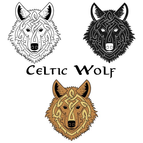 Celtic Wolf Tattoo Vector Images (over 160)