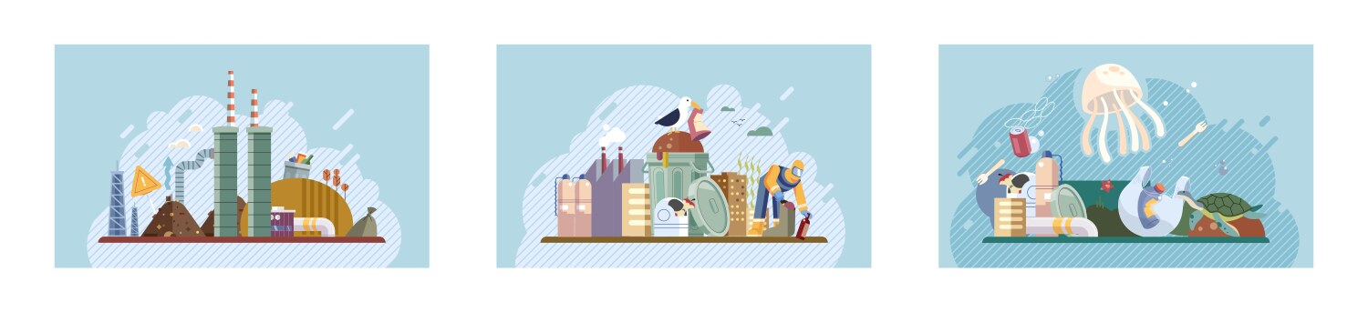 Waste Pollution Vector Images (over 77,000)