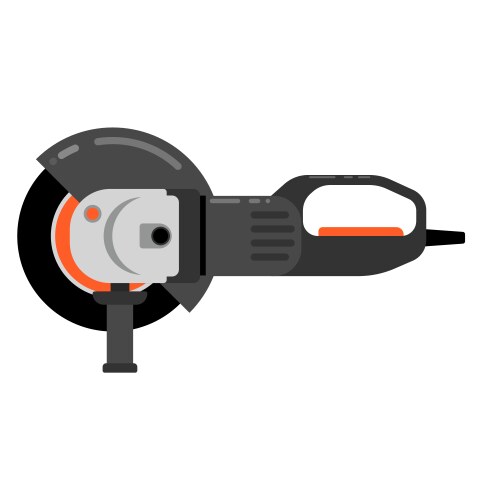 Electric belt sander polishing wooden floor Vector Image