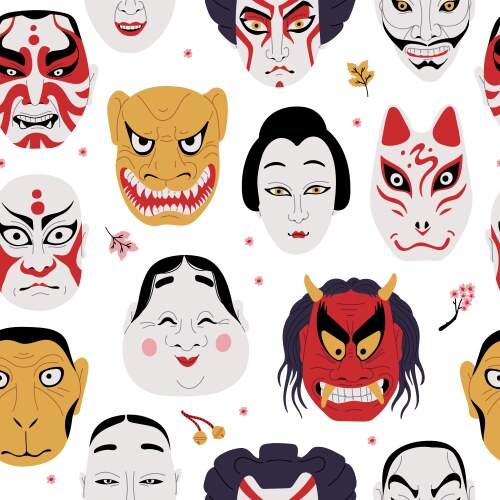 Kabuki Mask Vector Images (over 700)