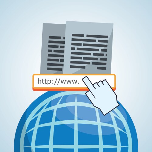 Internet design online icon colorful Royalty Free Vector