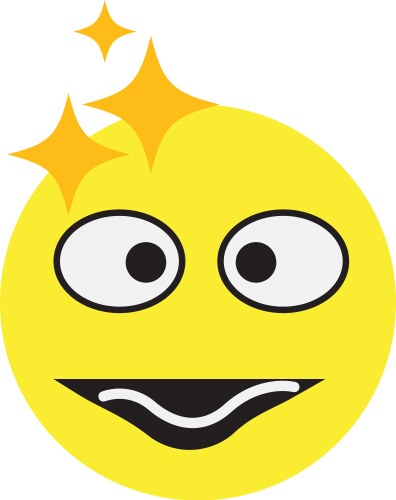Emoticon template face Royalty Free Vector Image
