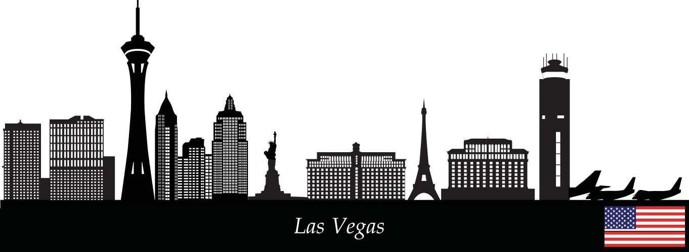 Las Vegas Skyline Outline Vector Images (85)