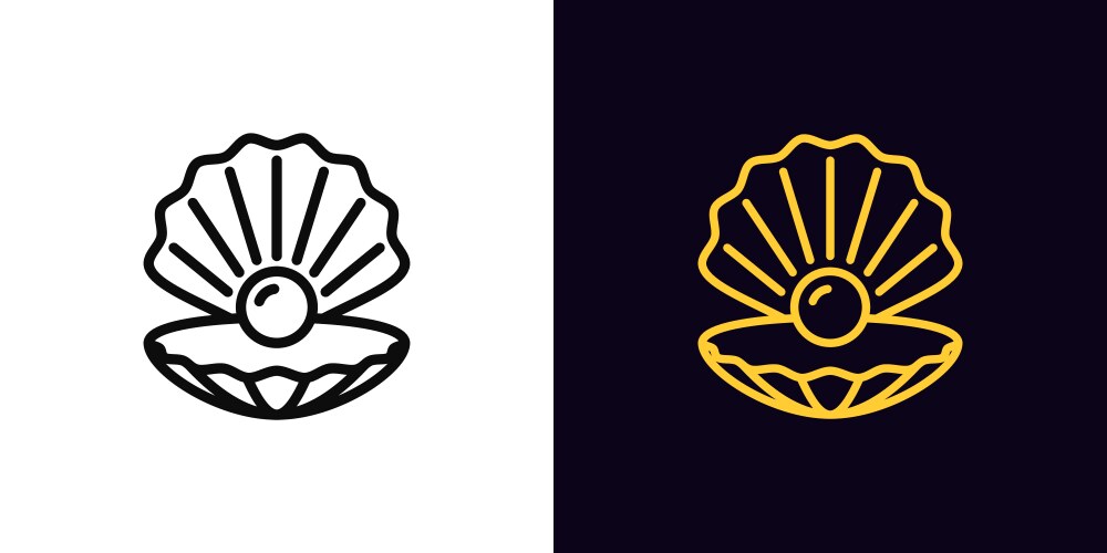 Cowrie shell icon Royalty Free Vector Image - VectorStock