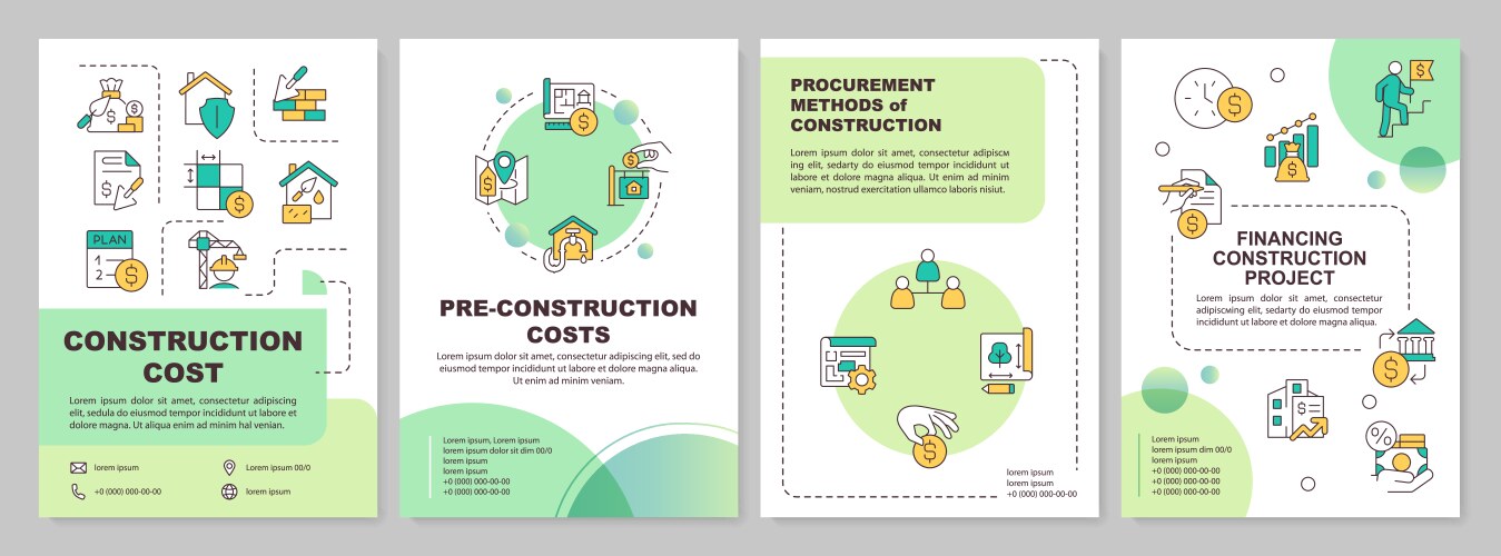 Problem solving method brochure template Vector Image