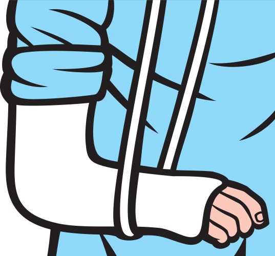 Broken arm and leg icons set Royalty Free Vector Image