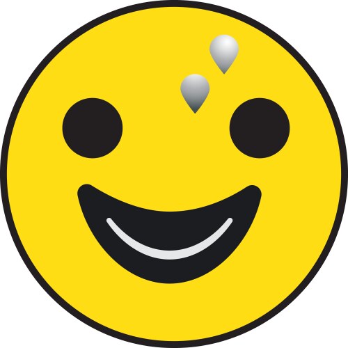 Emoticon template face Royalty Free Vector Image