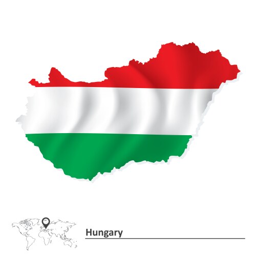 National colours of hungary Royalty Free Vector Image