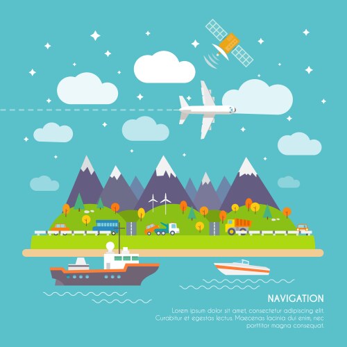 Telecommunication industry poster template layout Vector Image