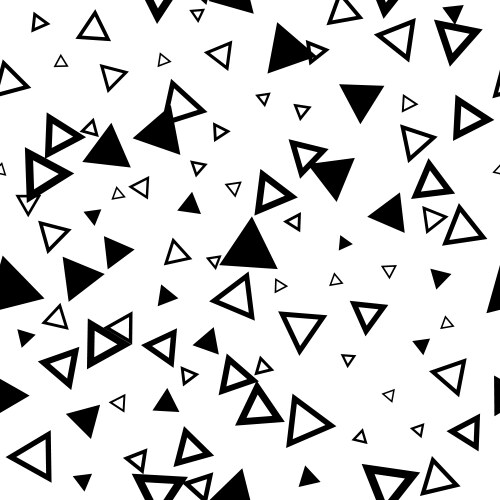 Triangle geometric shapes pattern Royalty Free Vector Image