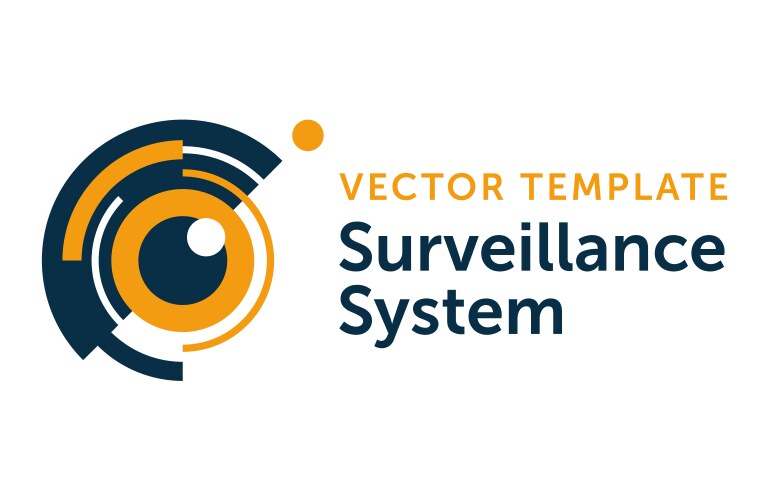 Surveillance system with cameras for security Vector Image