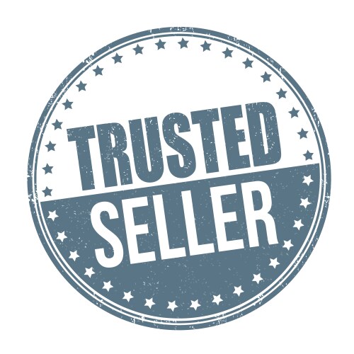 Trusted brand stamp sign seal Royalty Free Vector Image