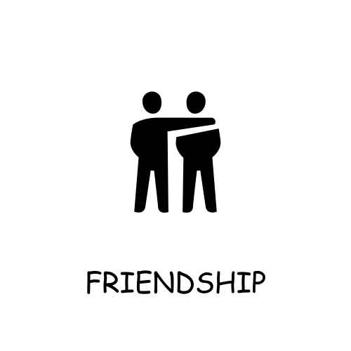 Symbol of friendship Royalty Free Vector Image