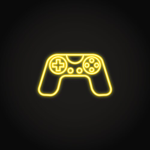 Gamepad neon banner Royalty Free Vector Image - VectorStock