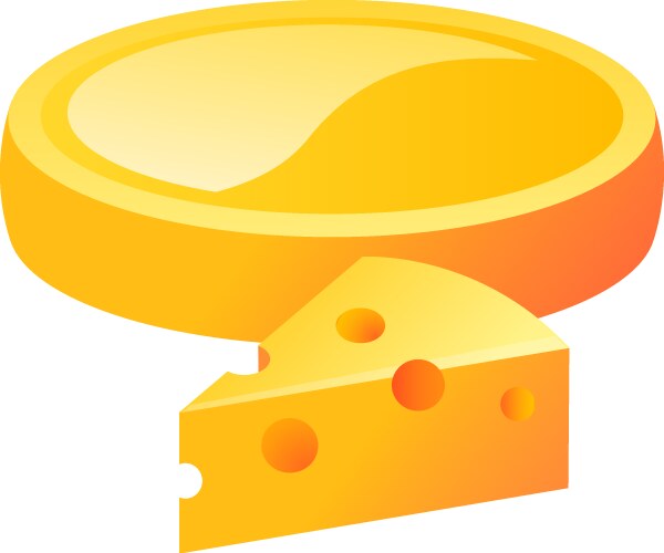 Swiss cheese icon Royalty Free Vector Image - VectorStock
